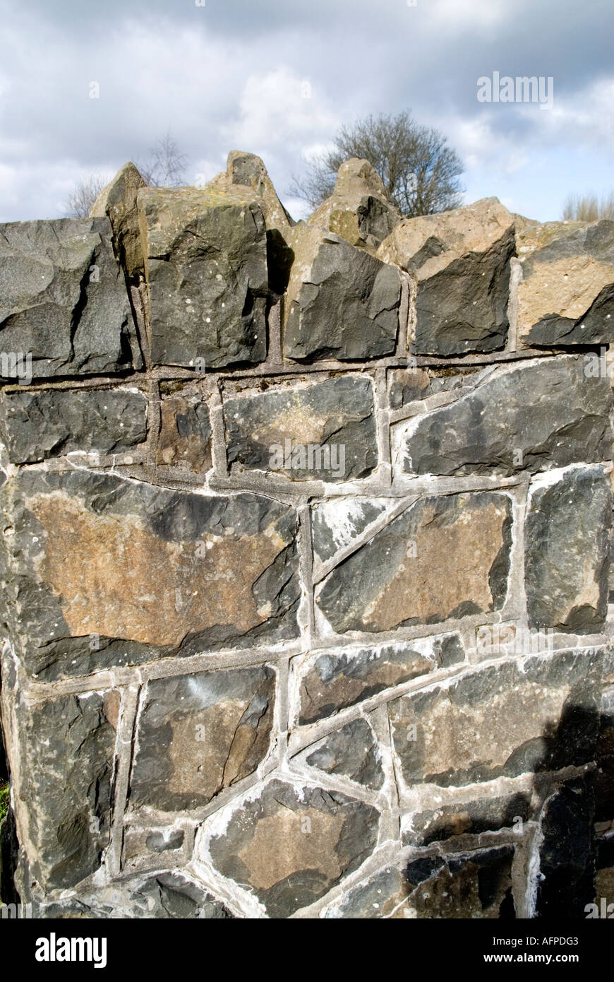 Raised pointing on stone wall hi-res stock photography and images - Alamy