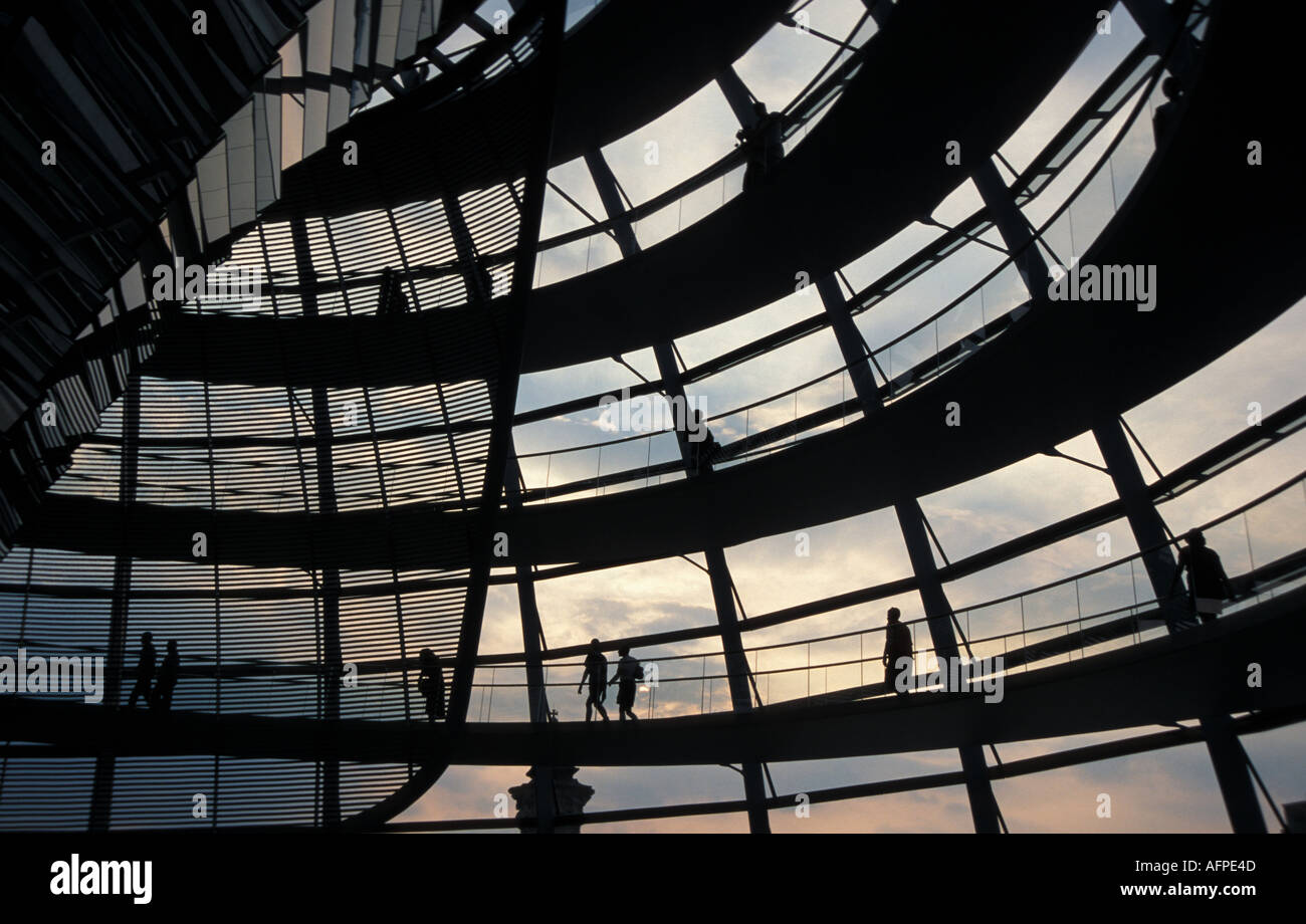 German parliament "Reichstag", modern glass dome Stock Photo - Alamy