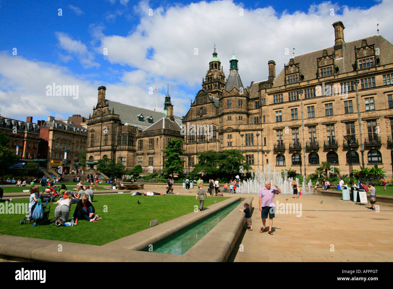 sheffield city south yorkshire england uk gb Stock Photo - Alamy
