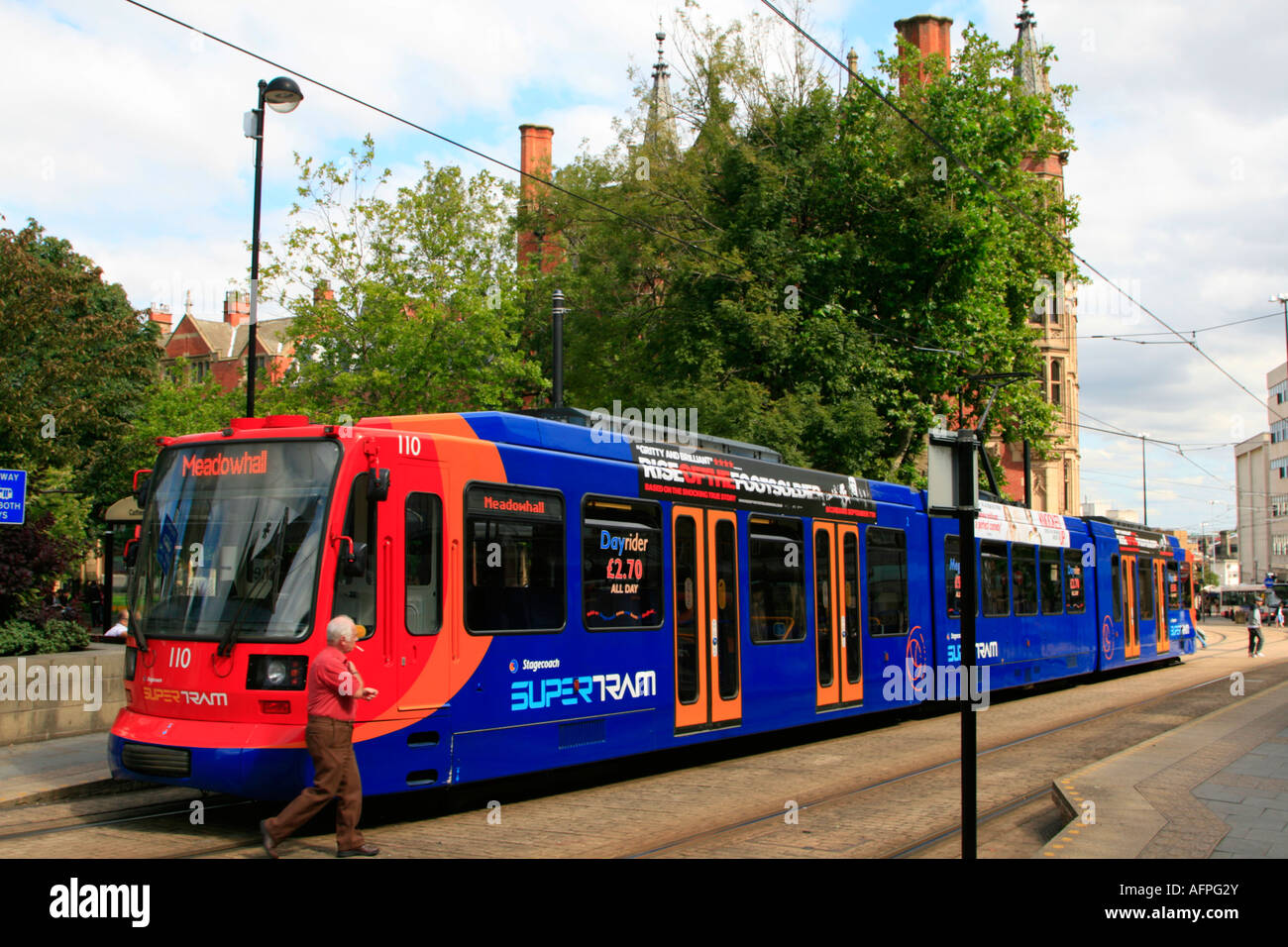 Sheffield tram hi-res stock photography and images - Alamy