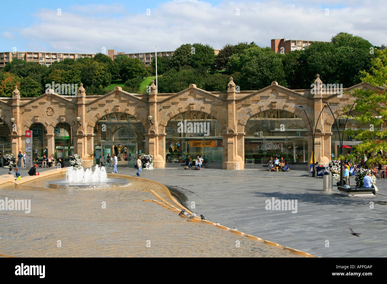 sheaf square water feature & fountain sheffield station sheffield city ...