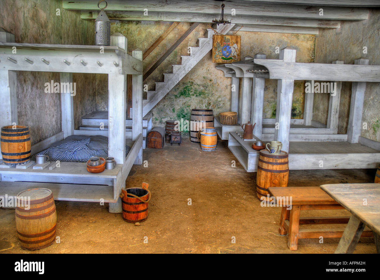 The British Barracks inside Castillo de San Marcos National Monument St ...