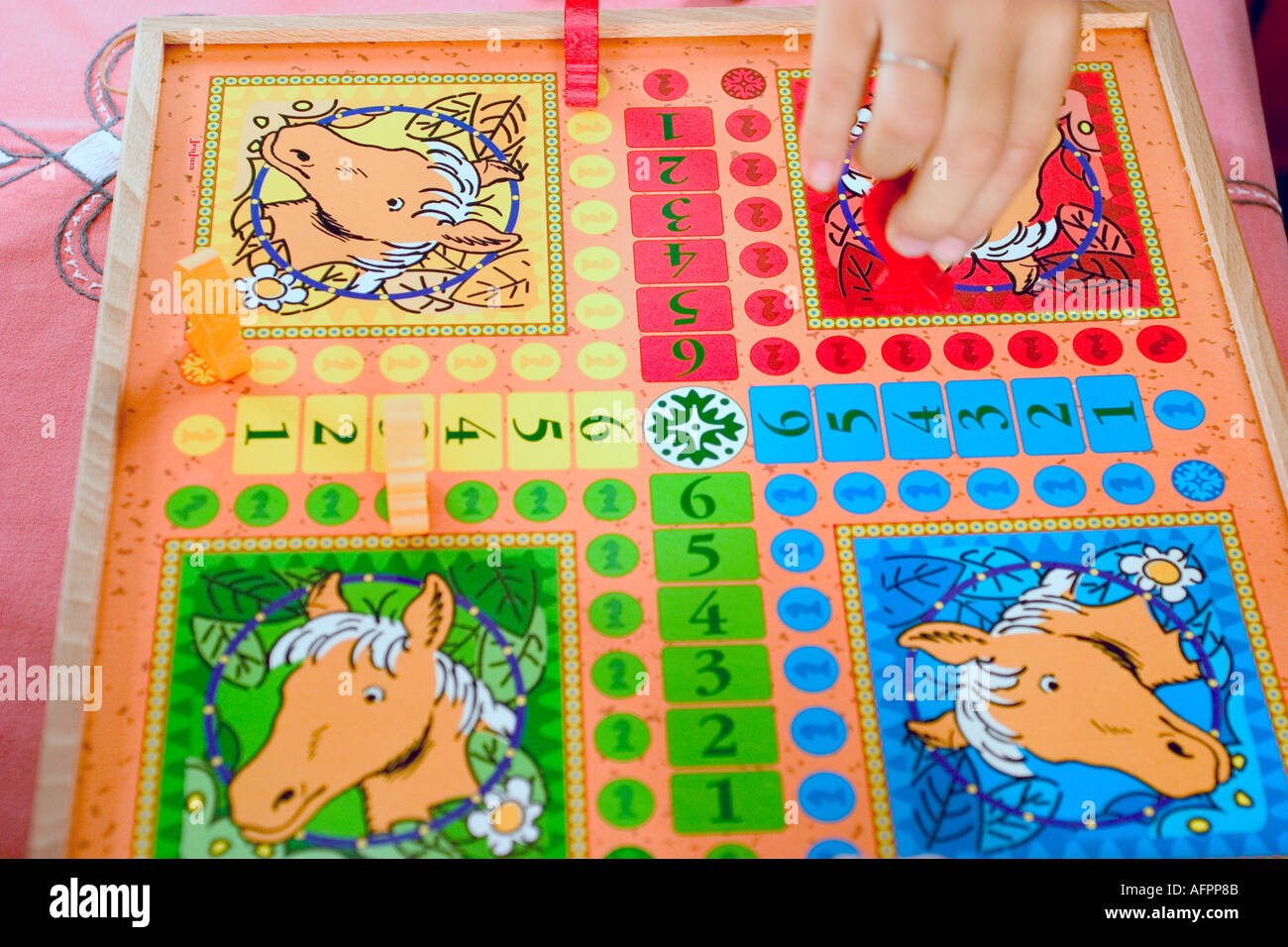 Board game family overhead hi-res stock photography and images - Alamy