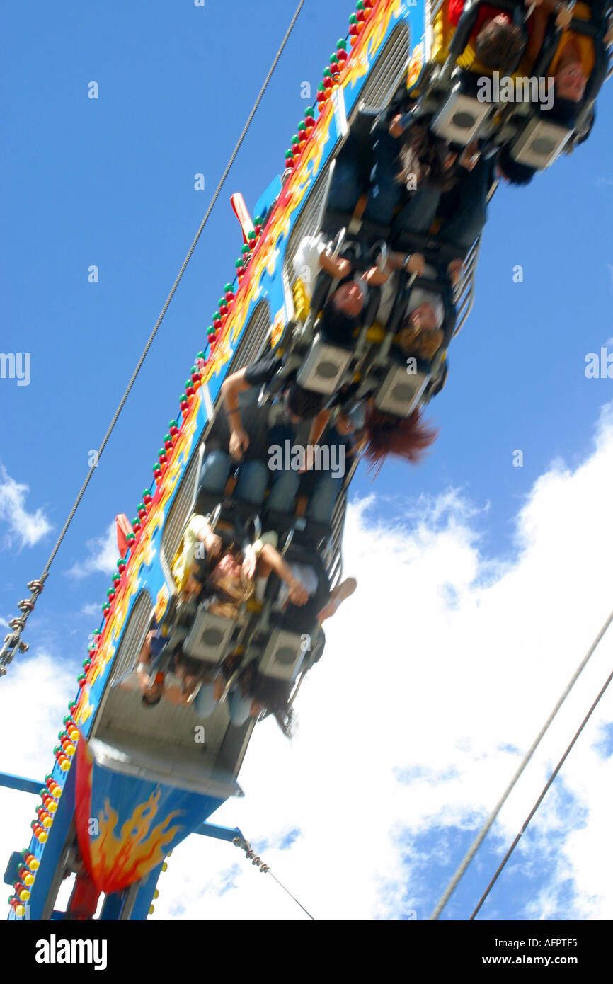 CARNIVAL RIDES at the Calgary Stampede, Calgary, Alberta, Canada Stock ...