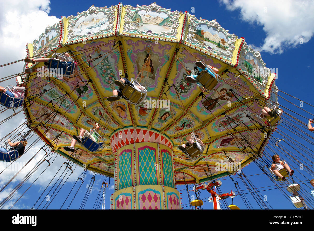 CARNIVAL RIDES at the Calgary Stampede, Calgary, Alberta, Canada Stock ...