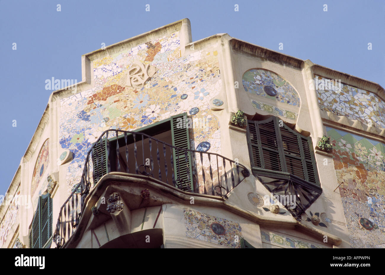 Top Corner Detail of The Modernista Style Building Can Rei in Palma ...
