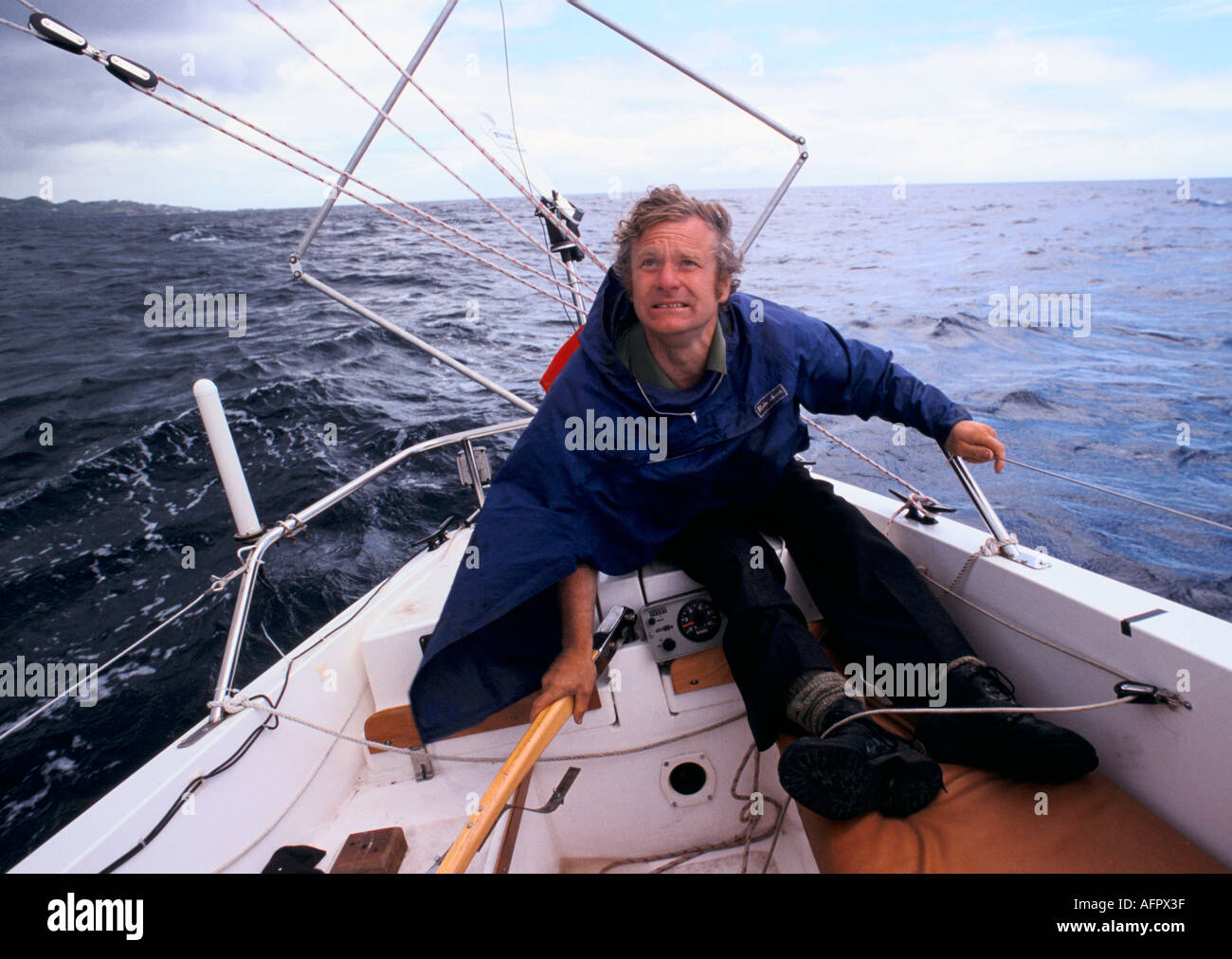 Disabled sailor Mike Spring sails single handed to the Azores Portugal ...