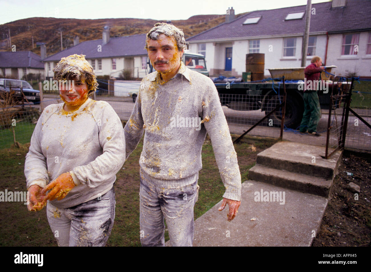 Blackening of the bride and groom, a pre wedding ritual Mallaig ...