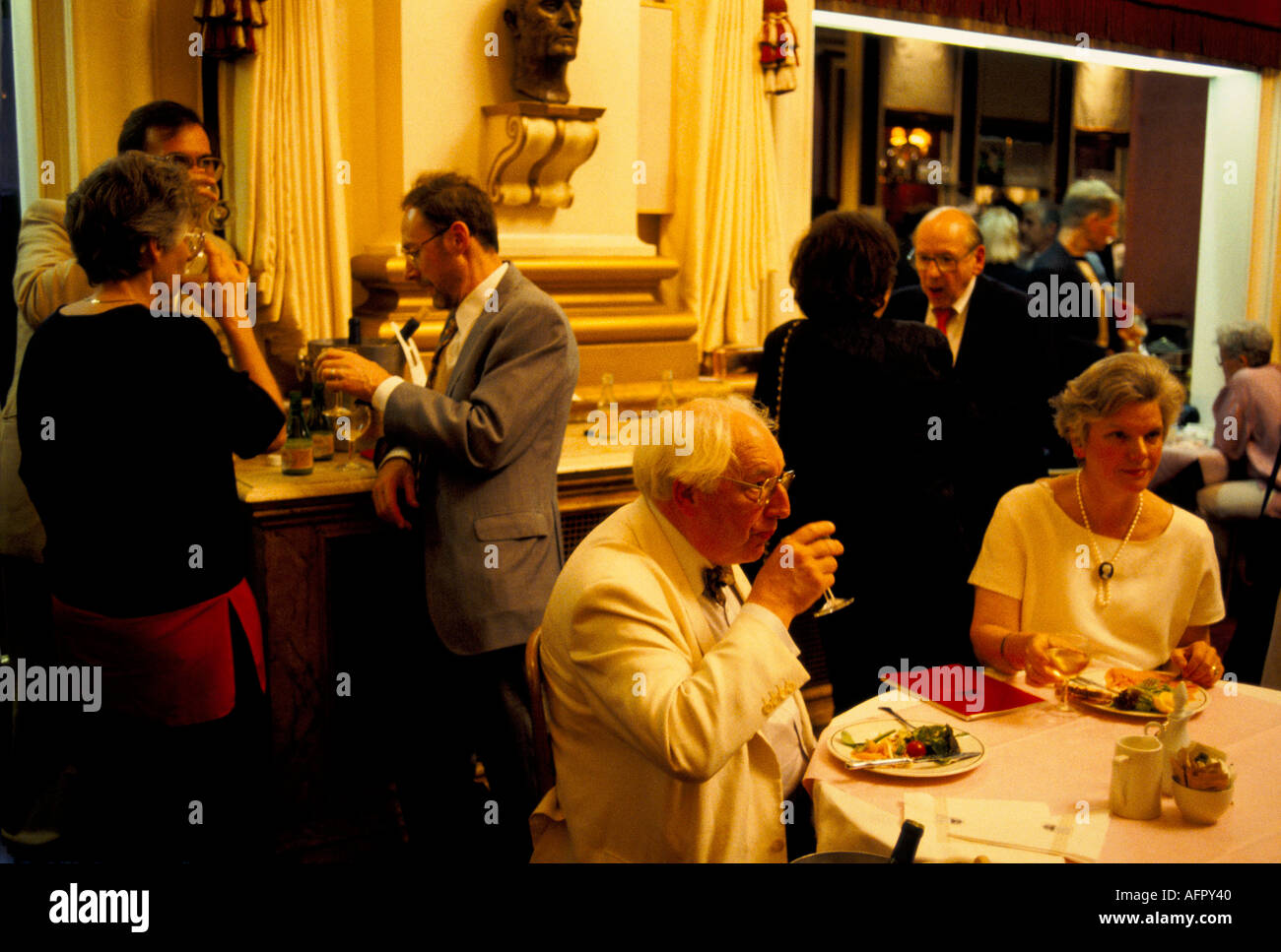 Royal Opera House Covent Garden London Crush Bar during an interval ...