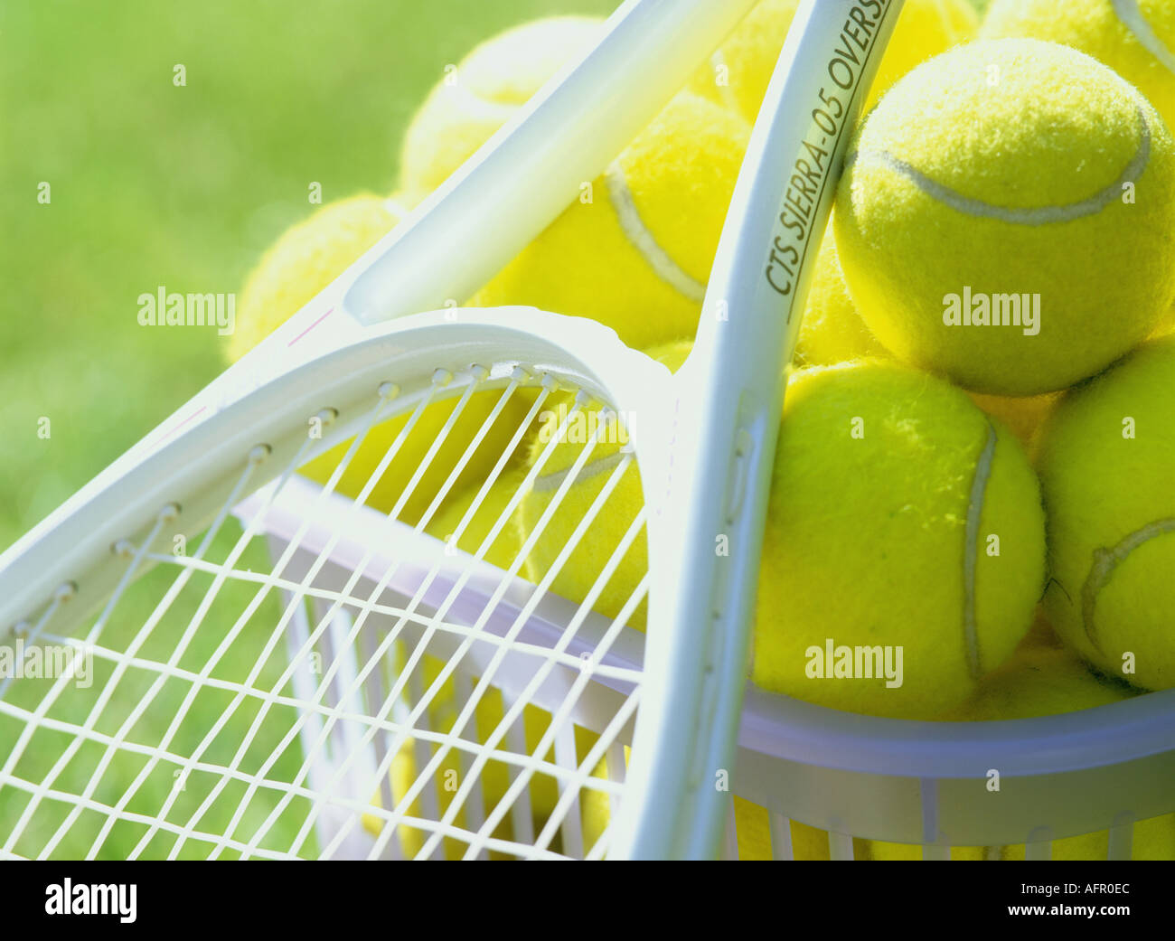 Tennis Racket and Tennis Ball Stock Photo - Alamy