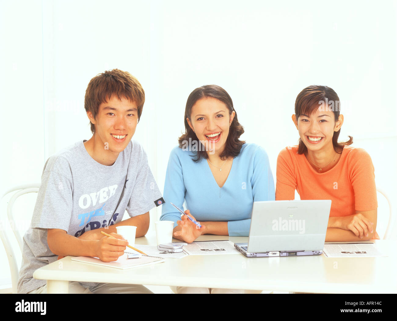 Young People Studying Stock Photo - Alamy