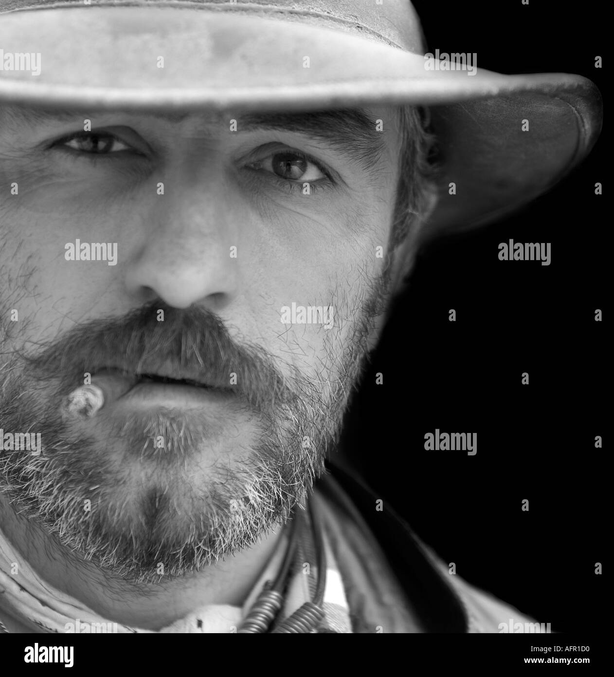 Cowboy smoking riding hi-res stock photography and images - Alamy