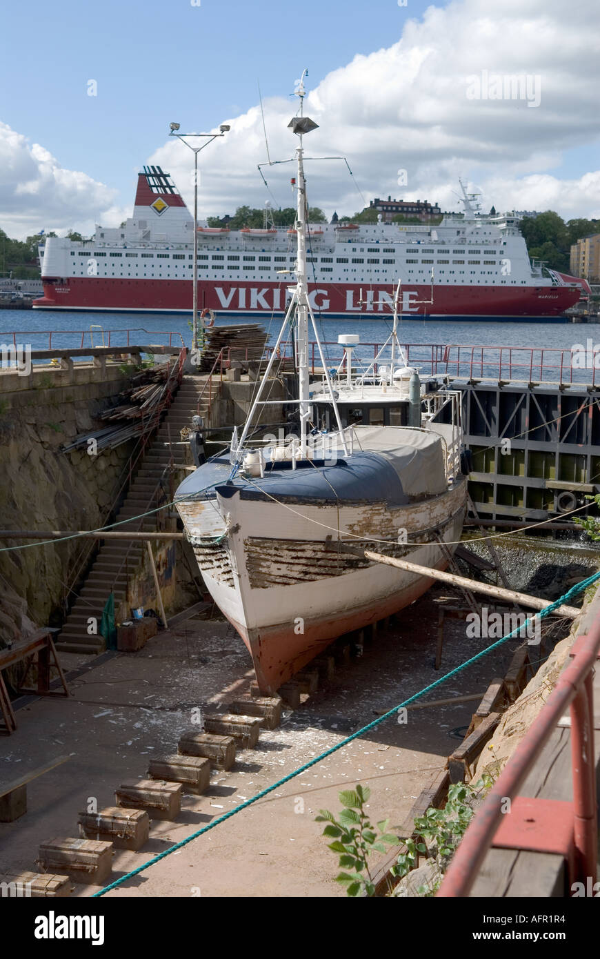 Dry dock in Stockholm Stock Photo - Alamy