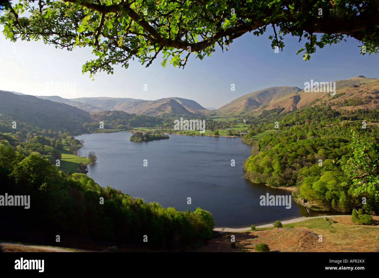 Grasmere in spring, Lake District, Cumbria, England Stock Photo - Alamy
