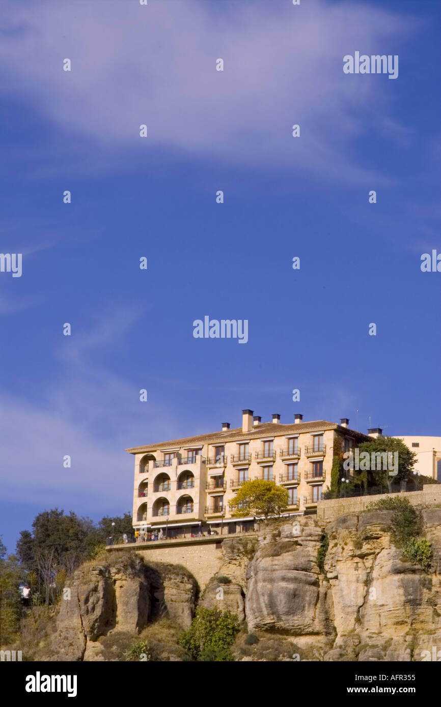 The parador state run hotel at Ronda Andalucia Spain famous landmark on ...