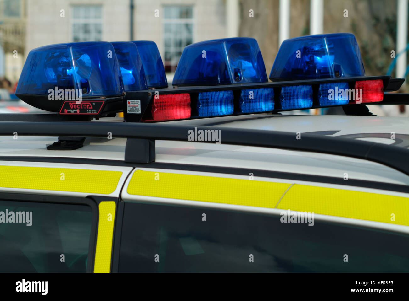 Details on English Police cars Stock Photo - Alamy