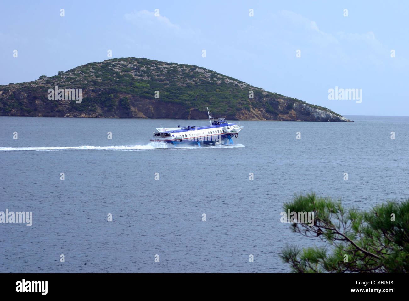 Greek island hydrofoil hi-res stock photography and images - Alamy