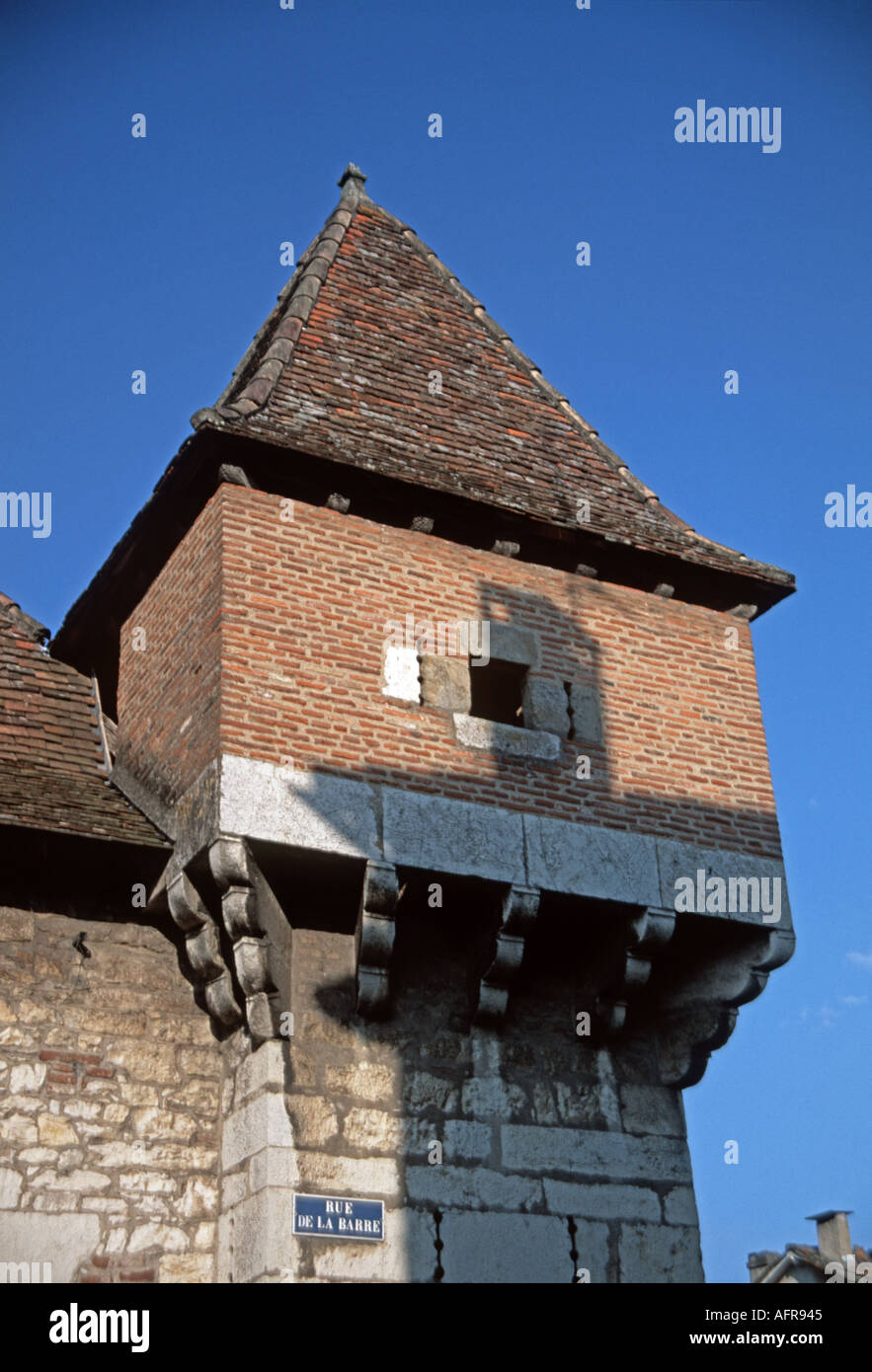 The Barbacane at Cahors Stock Photo - Alamy