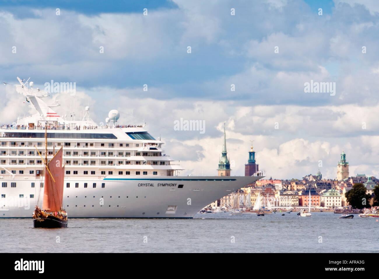 SWEDEN STOCKHOLM THE TALL SHIPS´ RACES 2007 BOATS AND FERRIES Stock ...