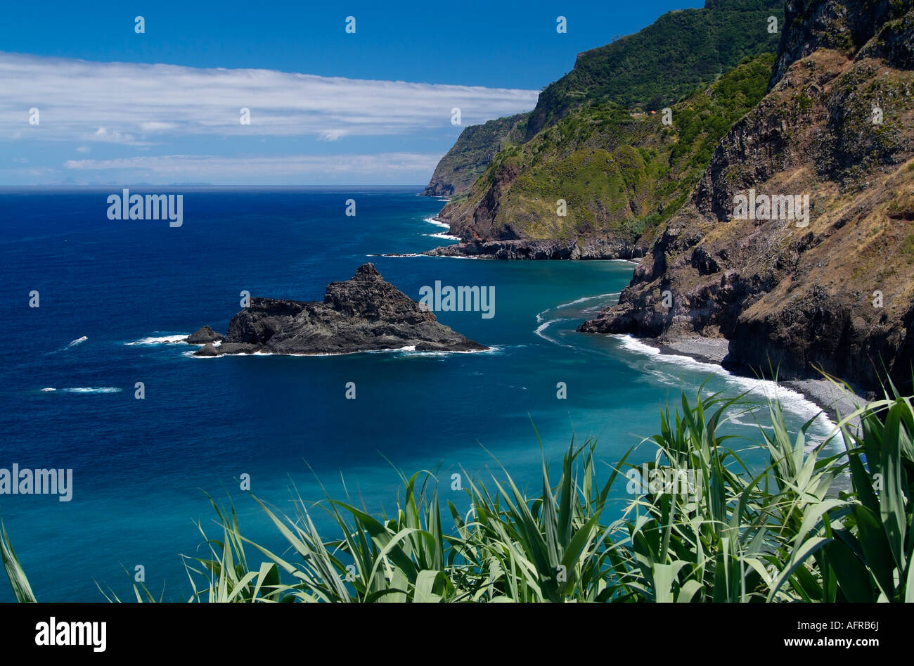 Punta Delgada Detail of the coastline Stock Photo - Alamy