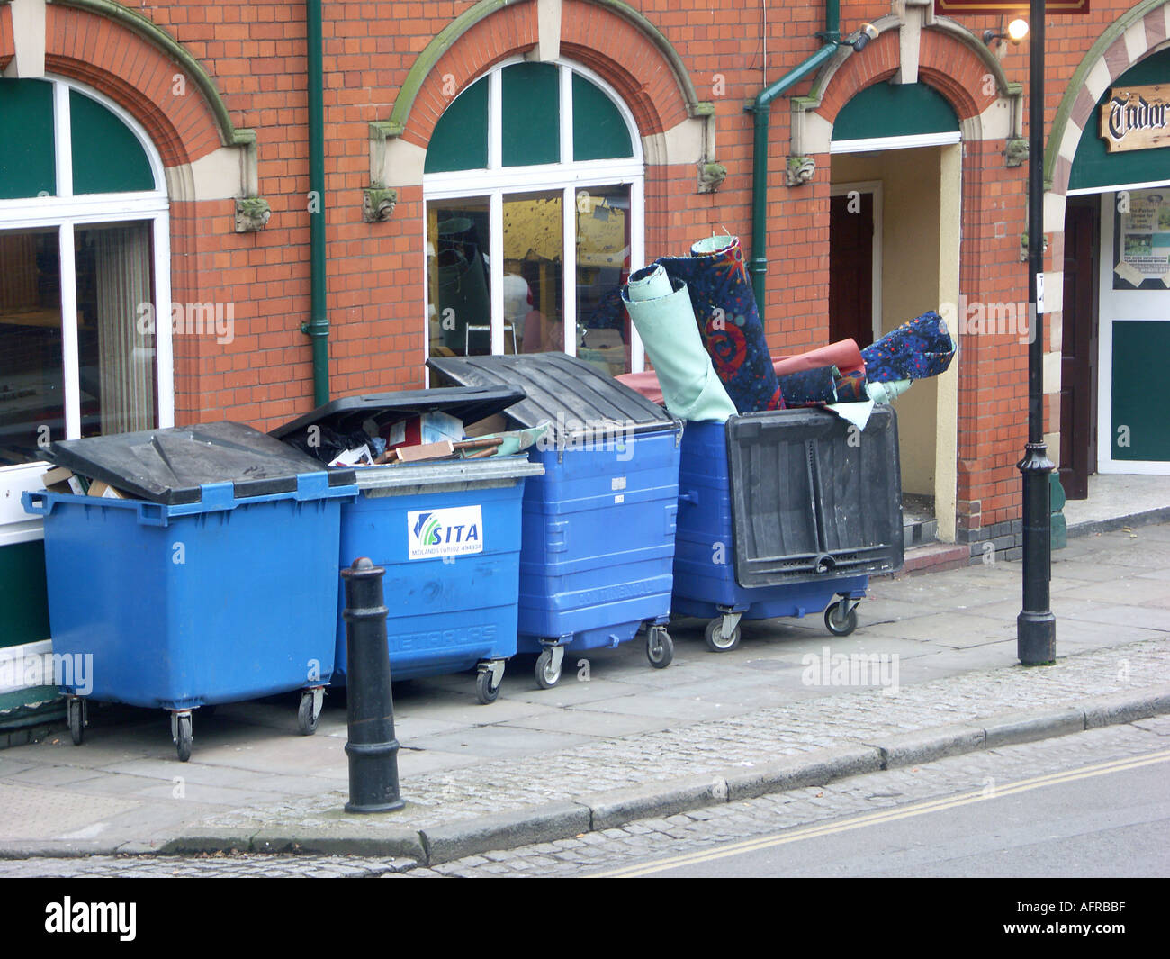 Commercial recycle waste bins hi-res stock photography and images - Alamy