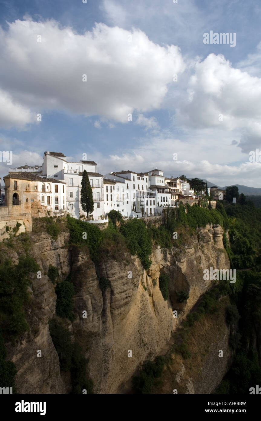 SPAIN Andalucia The spectacular town of Ronda one of the White Towns or ...