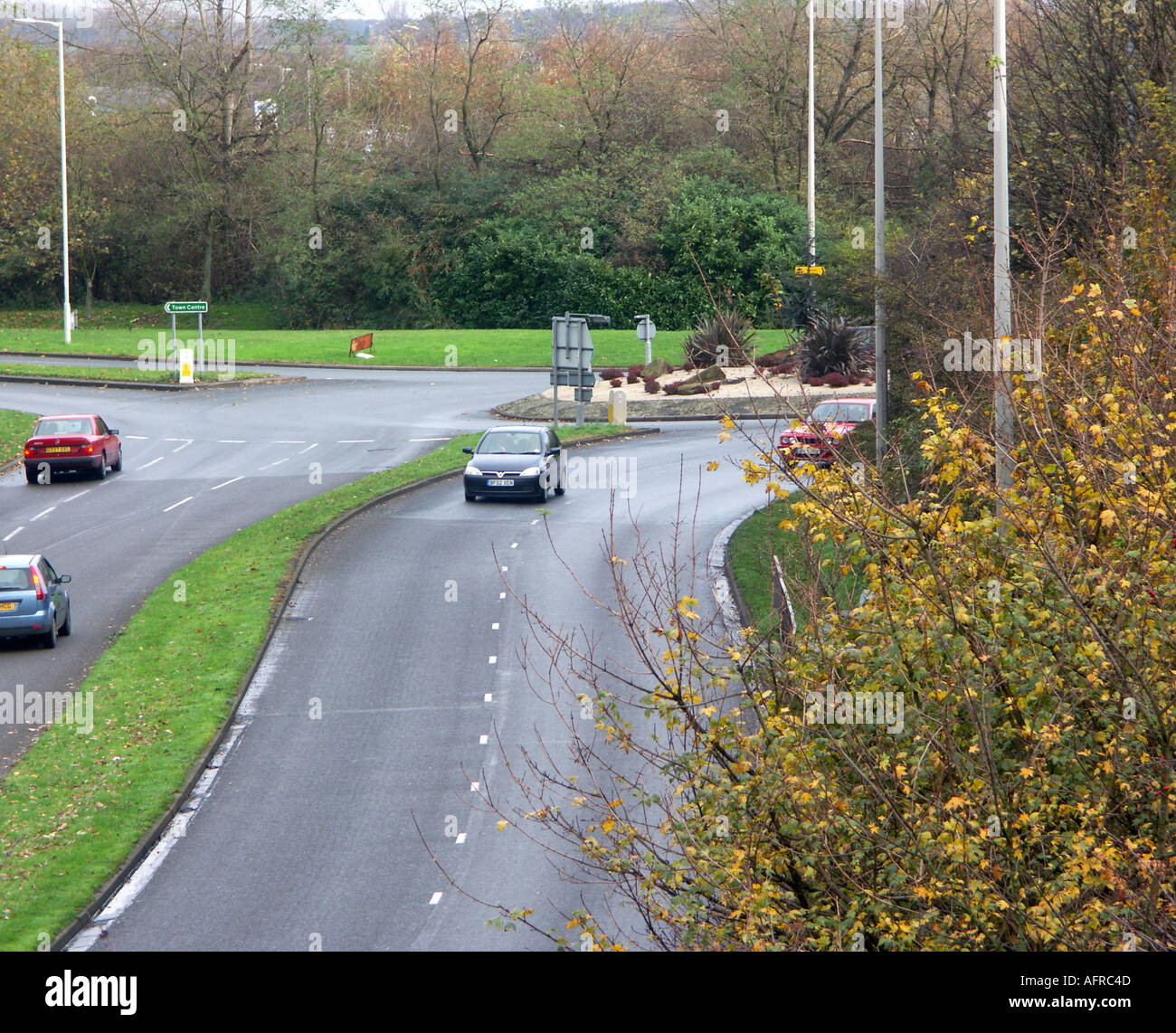 Traffic on Dual Carriageway Stock Photo - Alamy