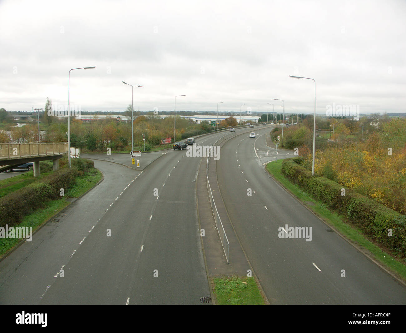 Traffic on Dual Carriageway Stock Photo - Alamy