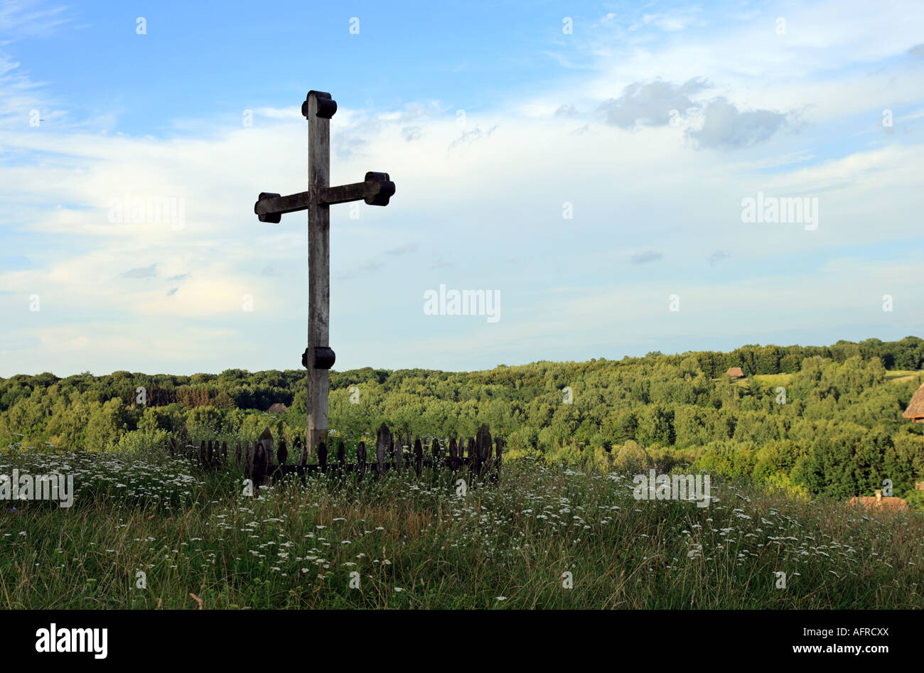 Cross on hill hi-res stock photography and images - Alamy