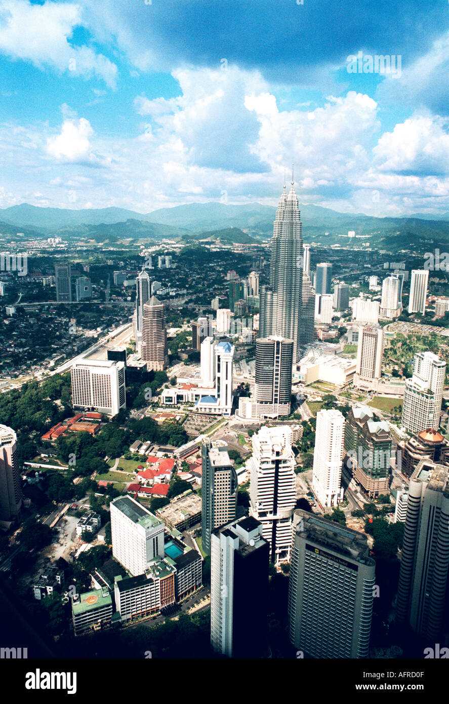View over Kuala Lumpur from KL Tower Stock Photo - Alamy