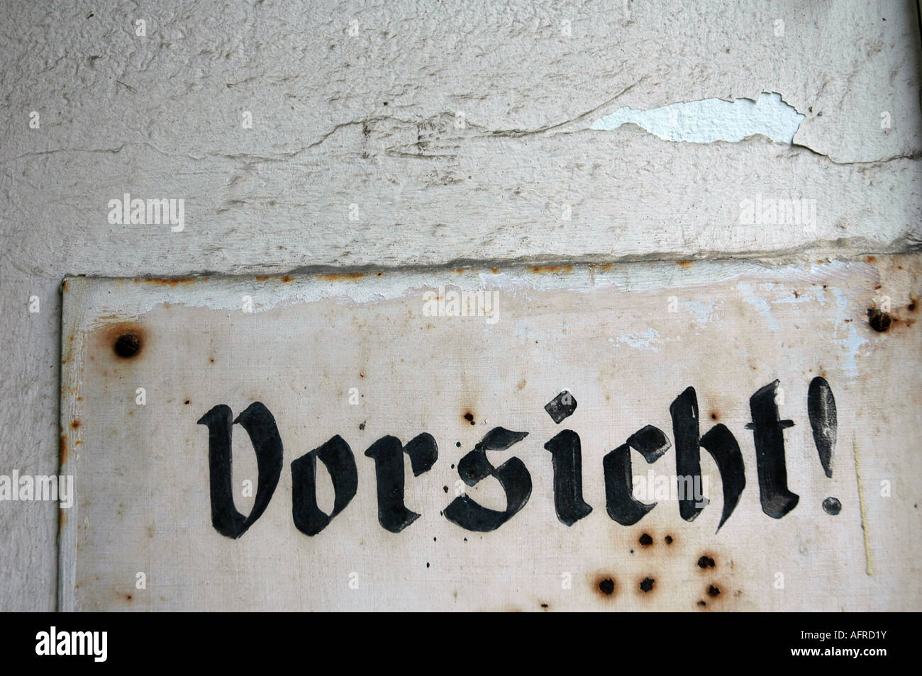 Vorsicht sign hi-res stock photography and images - Alamy