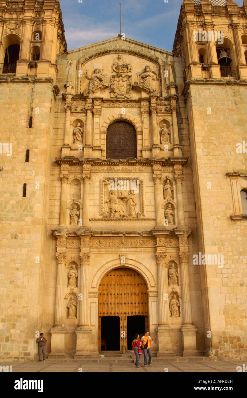 The Facade of Santo Domingo Church in Oaxaca city Stock Photo - Alamy
