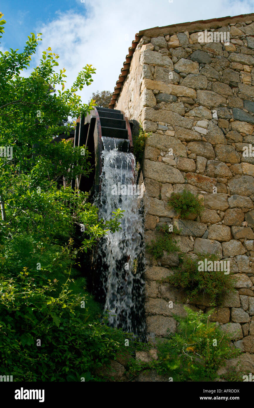 Water wheel Ste Lucie de Tallano Alta Rocca Corsica France Stock Photo ...