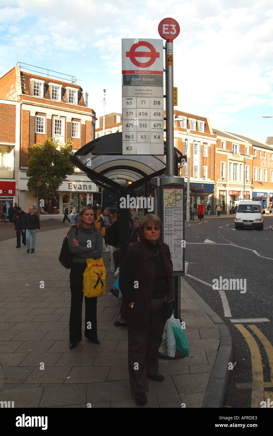 Delayed bus bus stop sign hi-res stock photography and images - Alamy