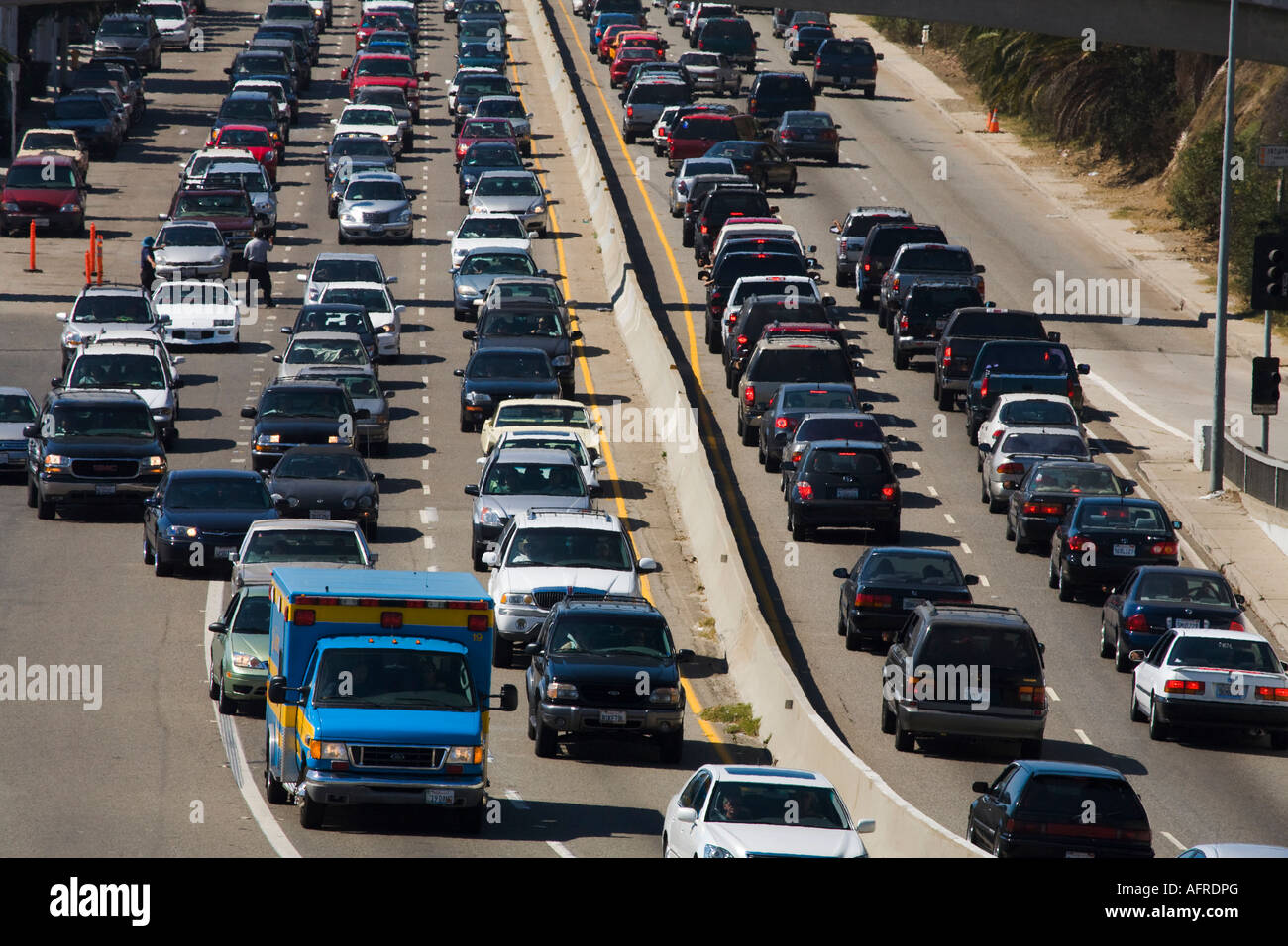 traffic jam on Pacific Coast Highway Stock Photo - Alamy