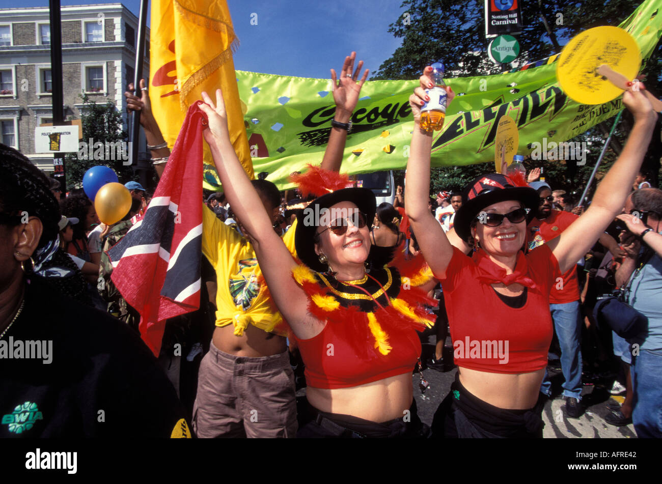 Revellers at Notting Hill Carnival, London, UK Stock Photo - Alamy