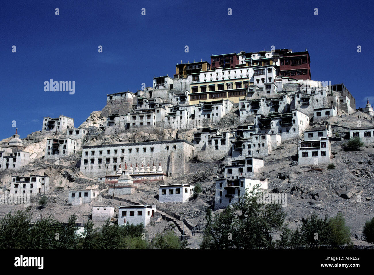 Thikse Monastery Leh Valley Ladakh India Stock Photo - Alamy