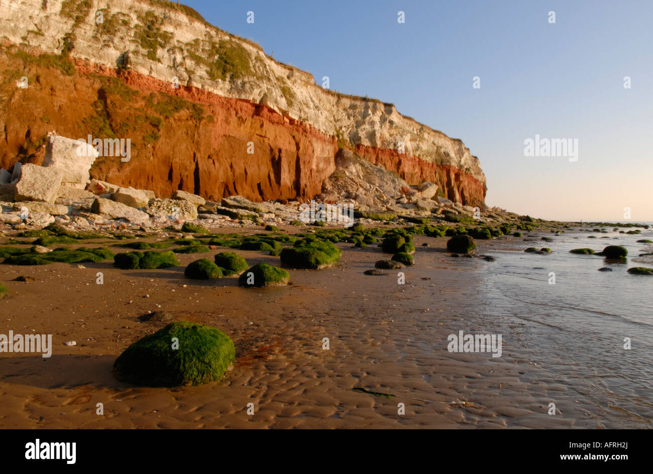 Hunstanton Cliff, Norfolk, England UK Stock Photo - Alamy