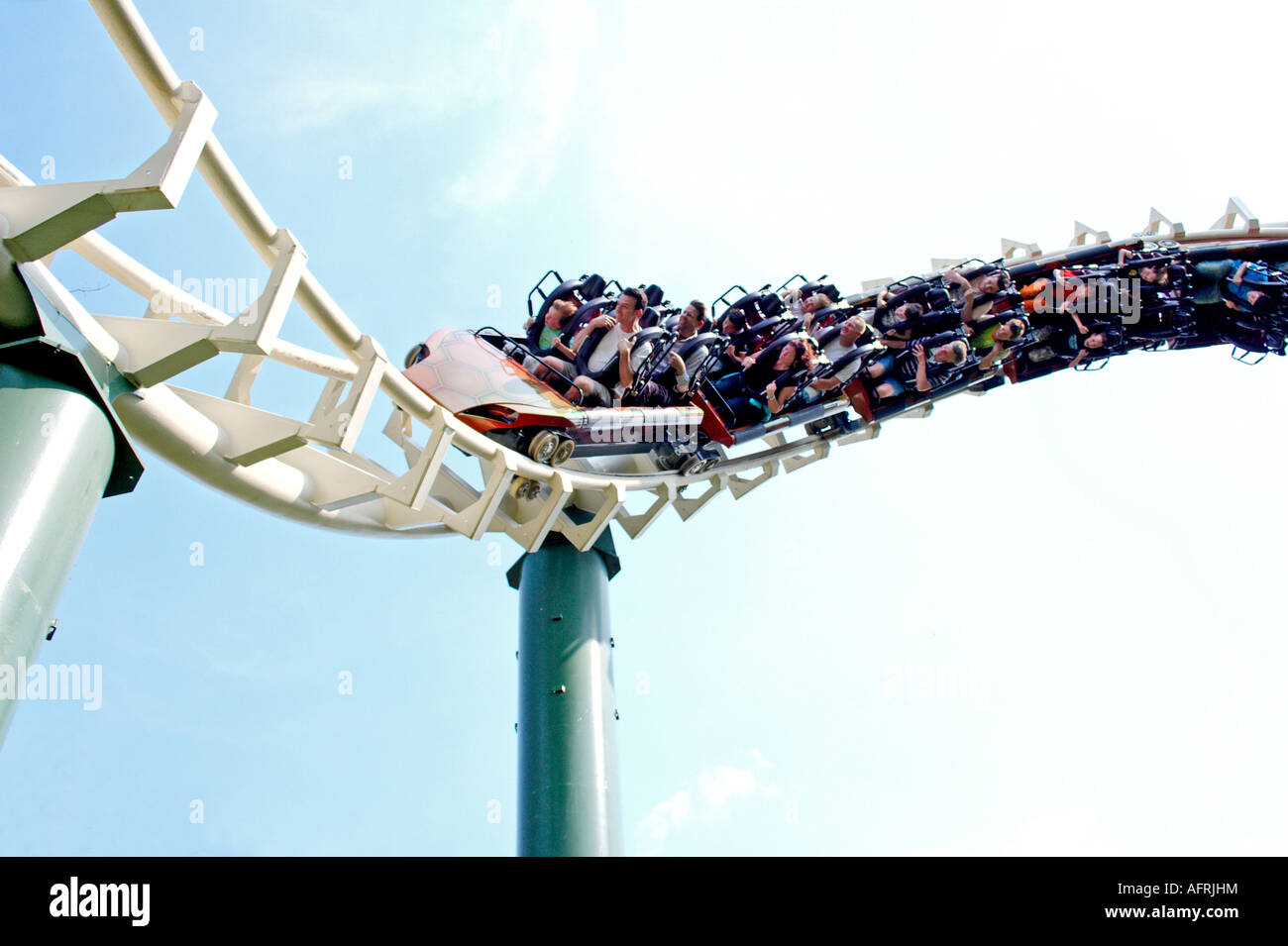 Screaming Kids Roller Coaster High Resolution Stock Photography and ...