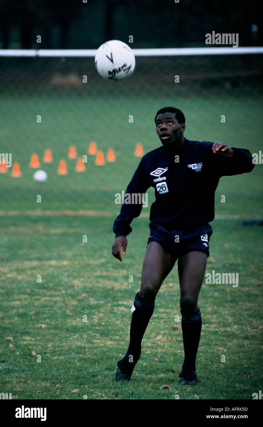 Student football player at the English National Football school Stock ...