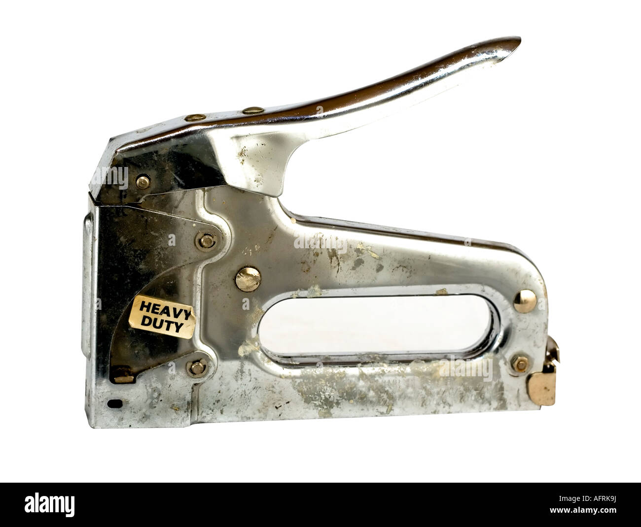 staple gun isolated on a white background Stock Photo - Alamy