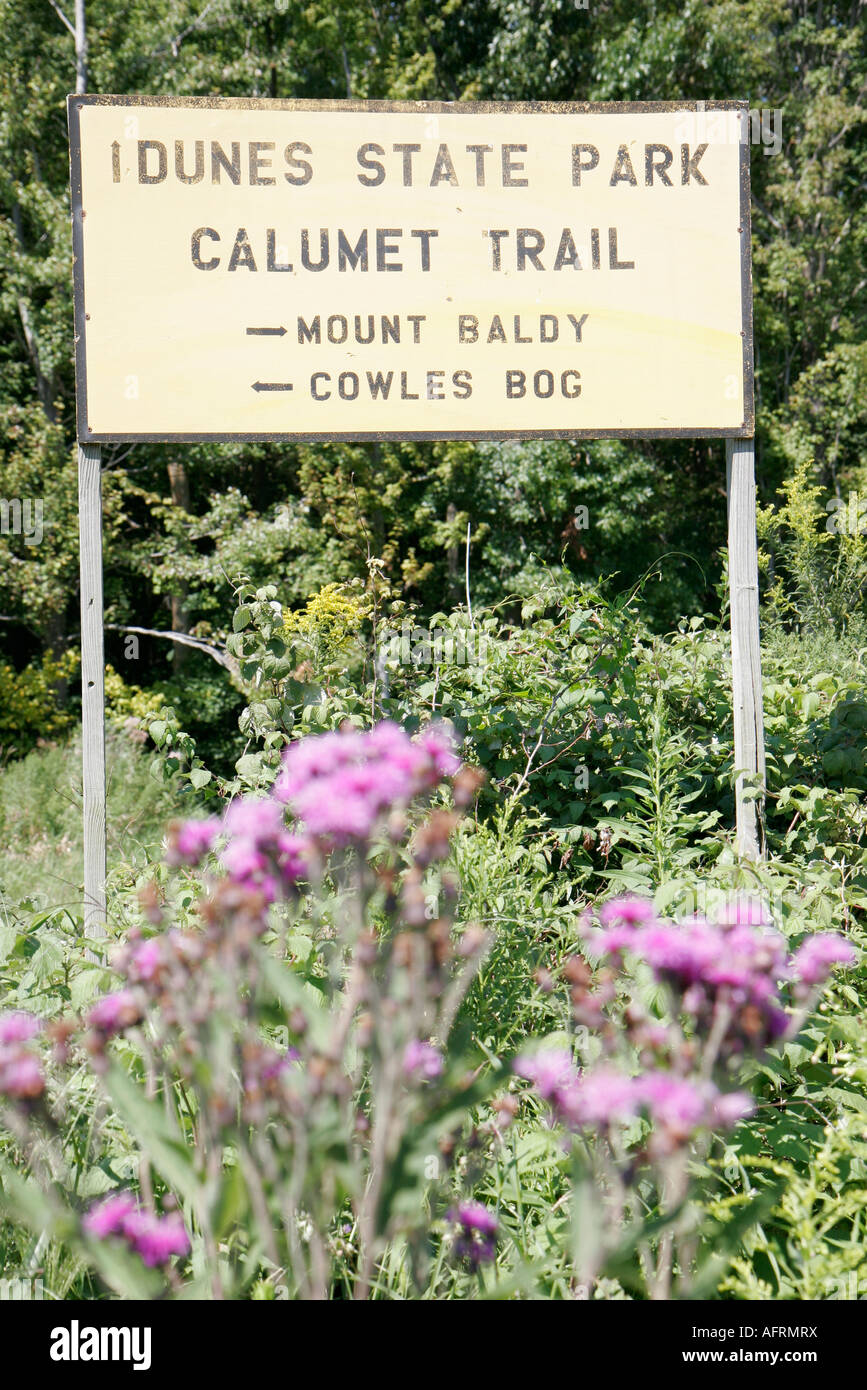 Indiana Chesterton,Dune Park Station,sign,logo,Calumet Trail,flower ...