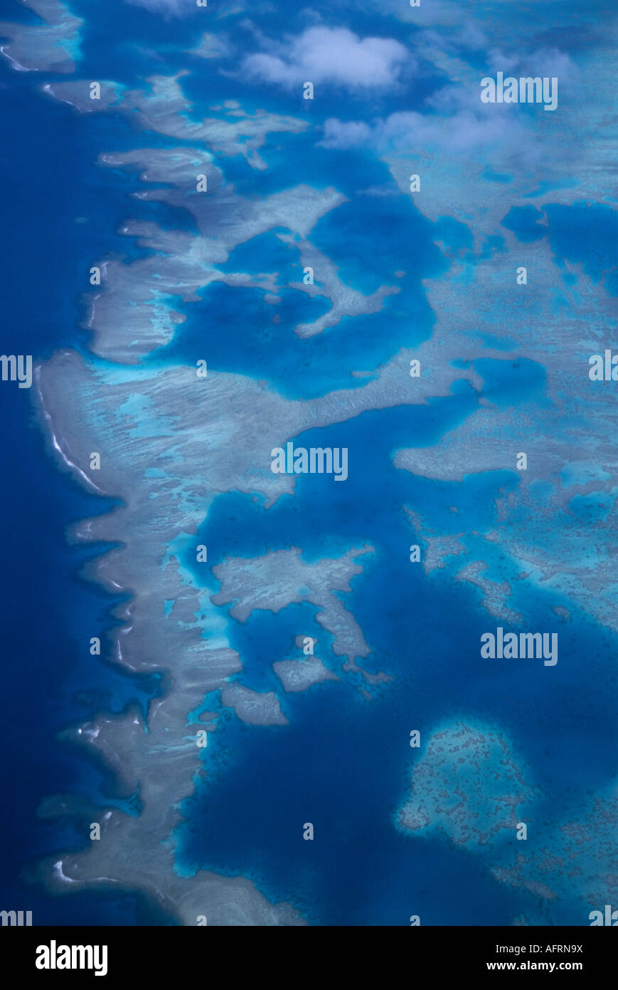 Aerial, Tonga, Hapa'i Atoll group, Atoll and coral reefs Stock Photo ...