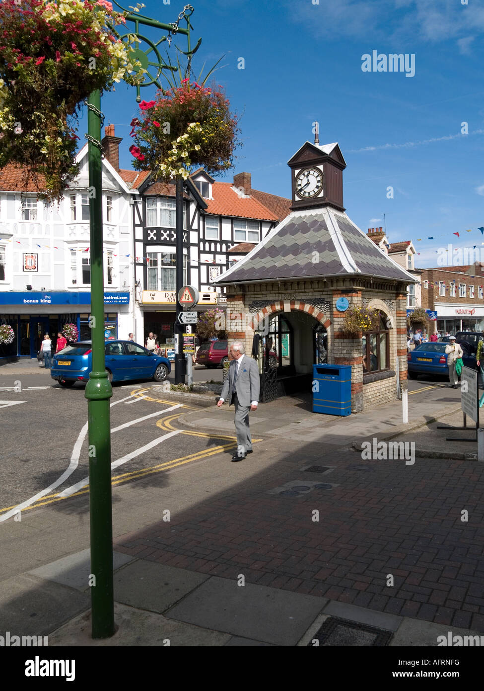 Sheringham Norfolk High Street Stock Photos & Sheringham Norfolk High ...
