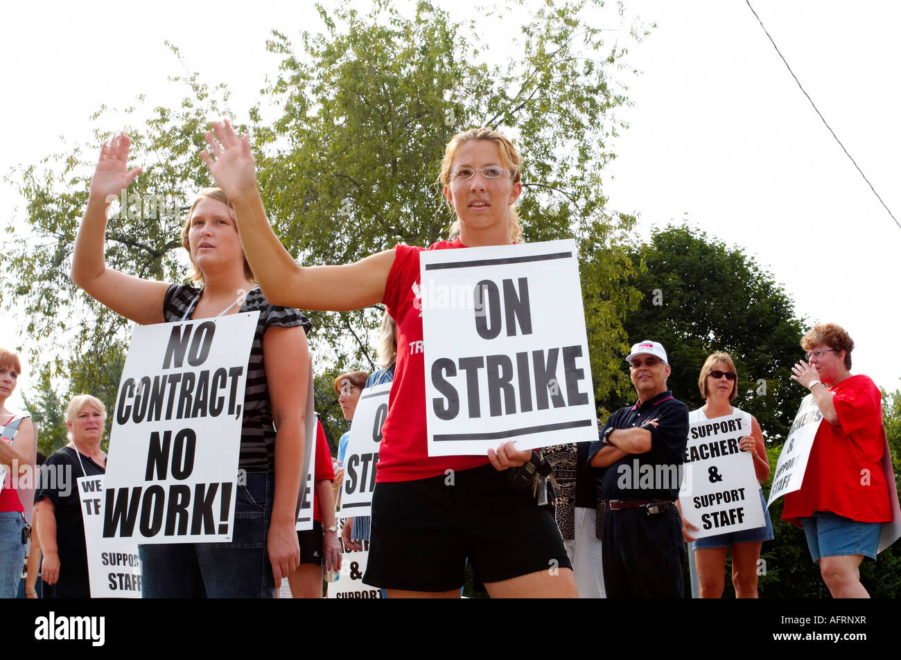 Children on strike hi-res stock photography and images - Alamy