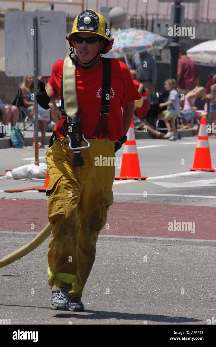 Santa barbara firefighter hi-res stock photography and images - Alamy