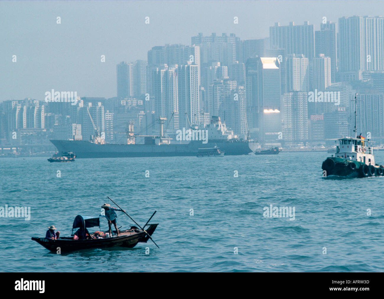 Hong Kong Island Chinese traditional fishing boat or Chinese fishing ...