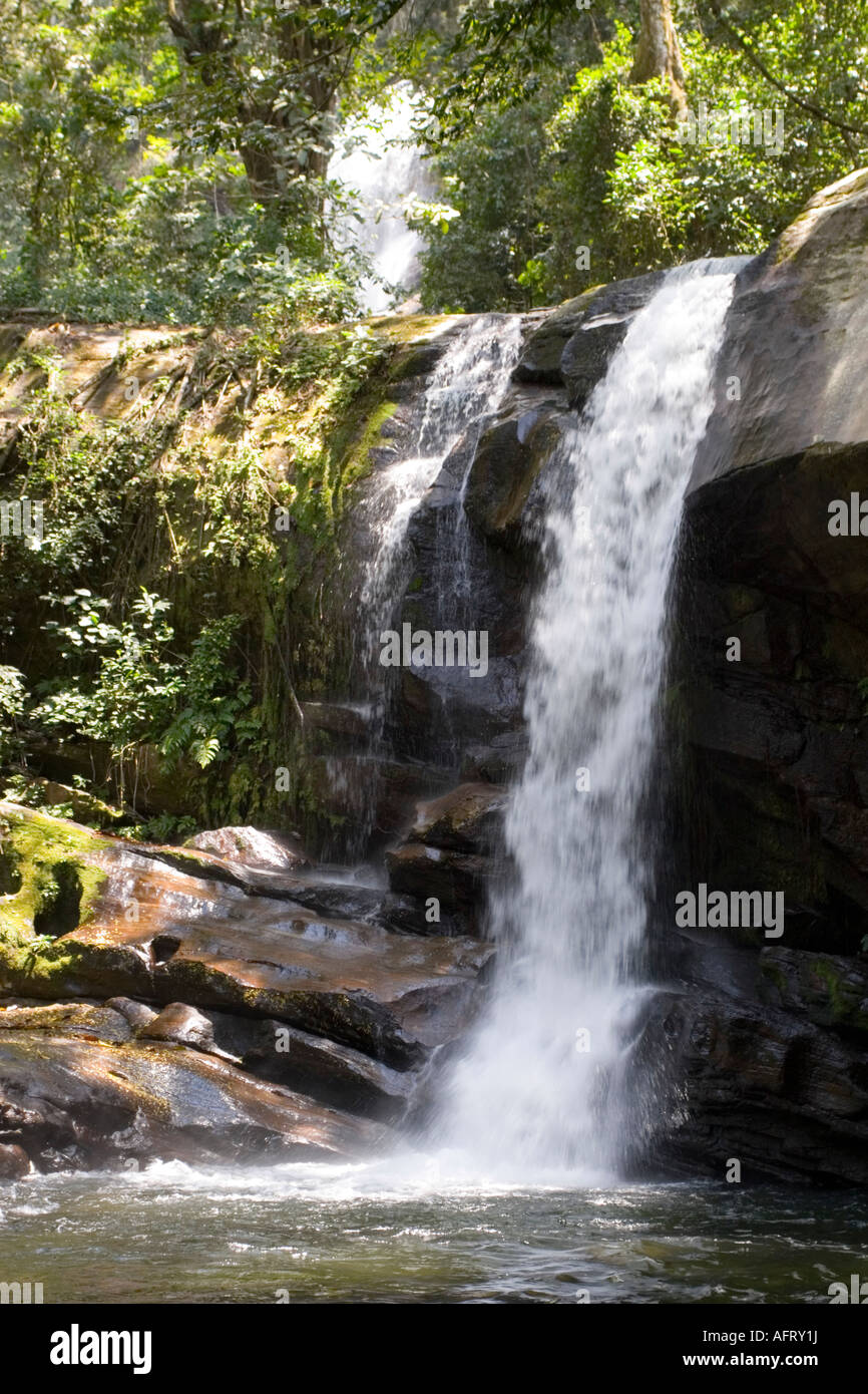Waterfall on Sanje Falls trail at Udzungwa Mountains National Park ...