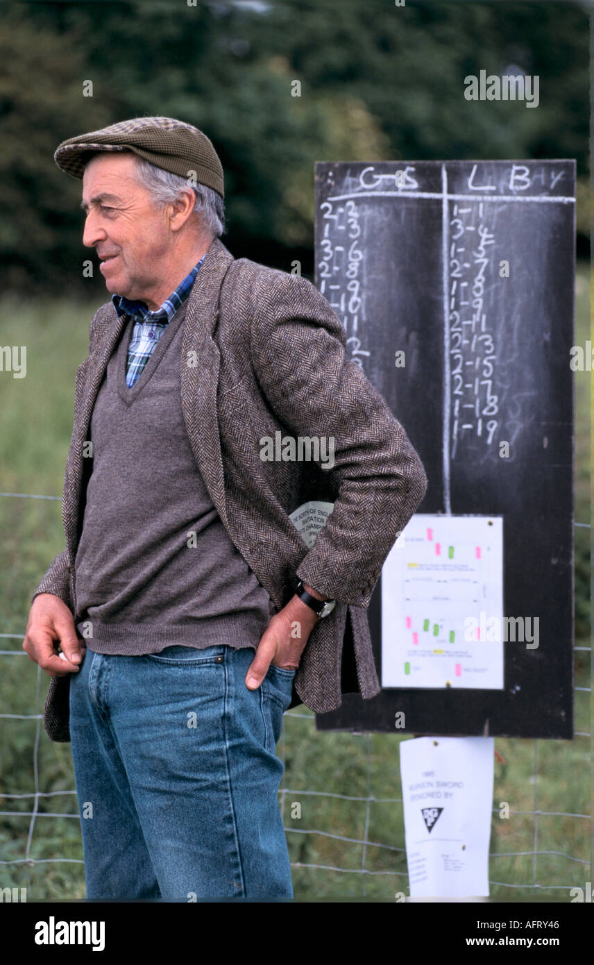 Quoits competition match, scoring the game. Snape North Yorkshire ...