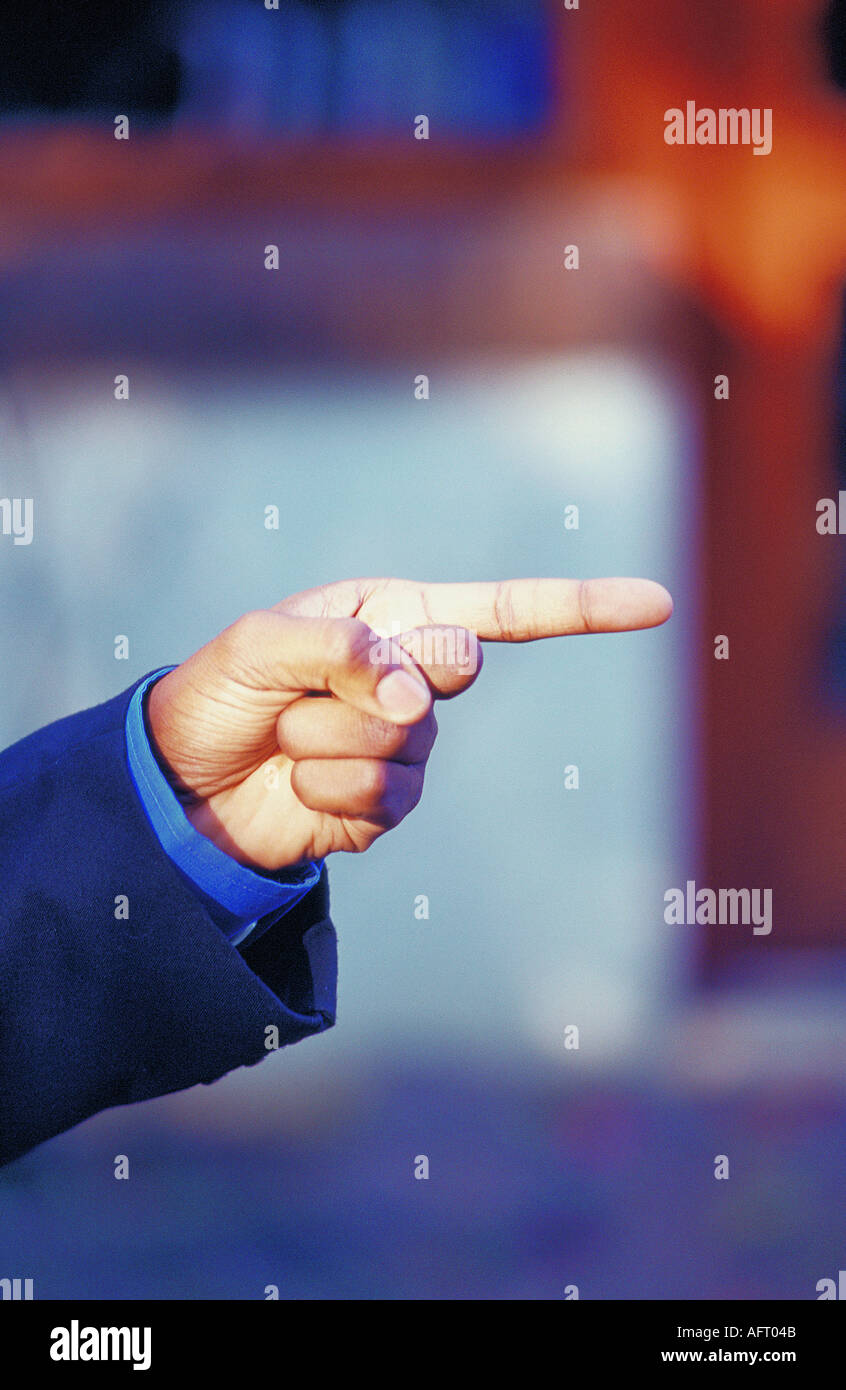 Hand signal Johannesburg African Stock Photo - Alamy